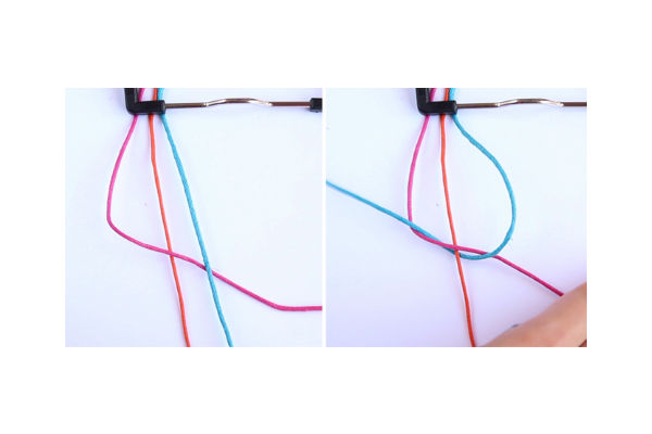 Nó quadrado passo a passo