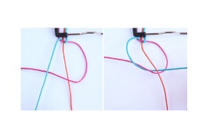 Nó quadrado passo a passo