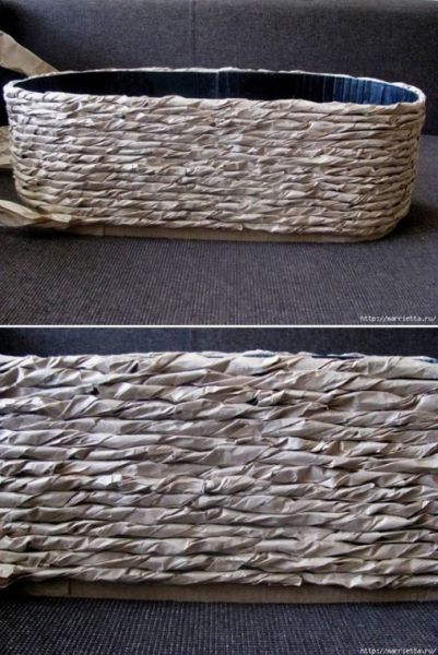 Como Fazer Cachepô de Papelão Reciclado