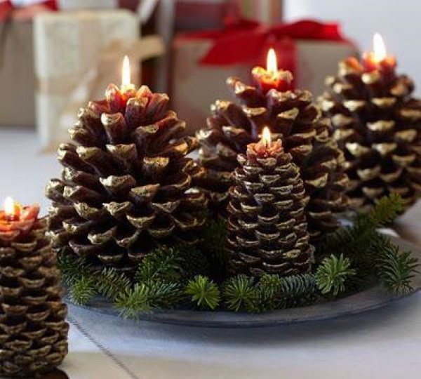 Enfeites de Natal com pinha: 27 ideias rápidas